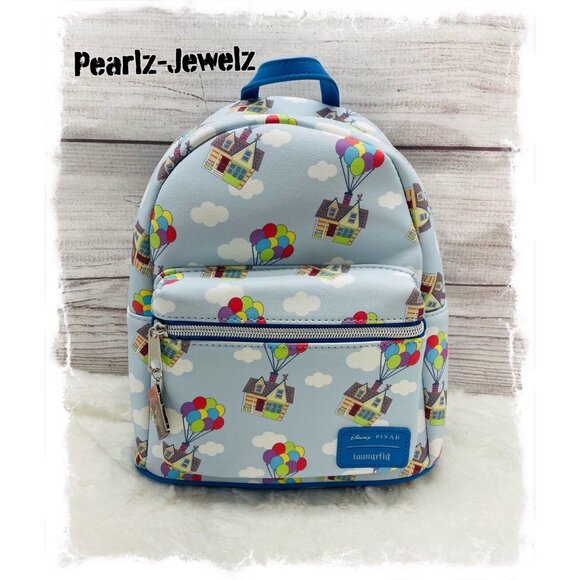 Loungefly | Bags | Loungefly Pixar Up House Balloons Clouds Allover ...